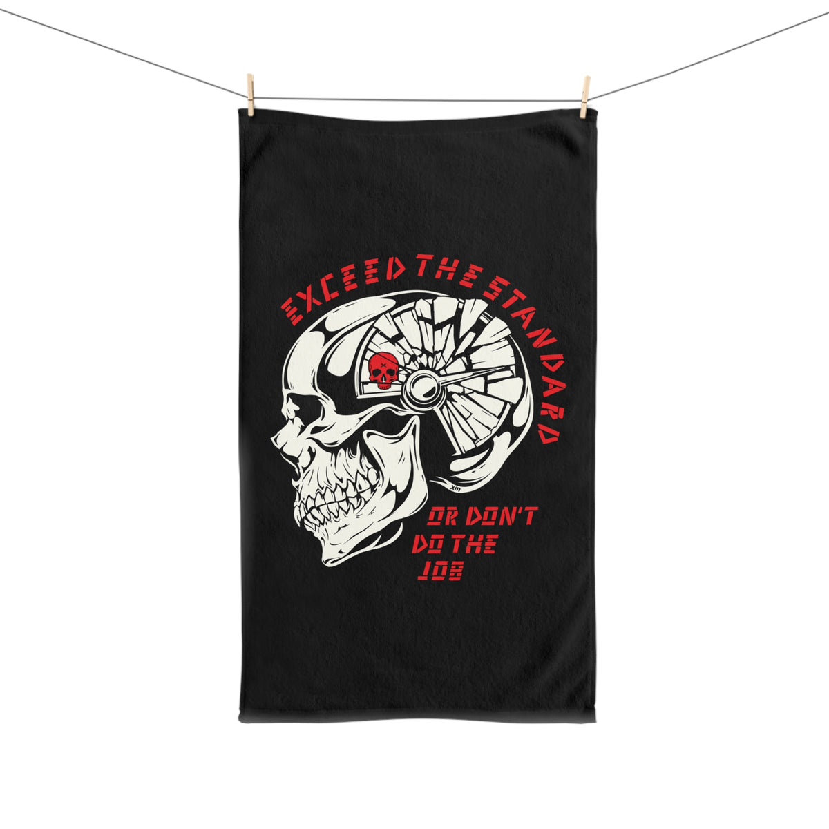 Exceed the Standard Hand Towel – Moral Decay Patchwork