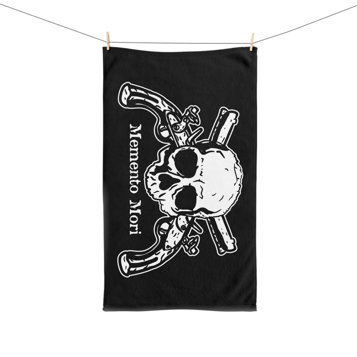 Memento Mori Hand Towel – Moral Decay Patchwork