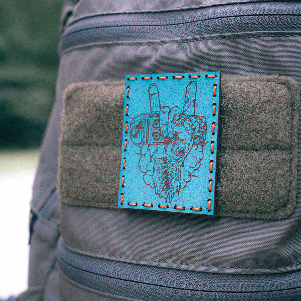 Headbang Leather Patch – Moral Decay Patchwork