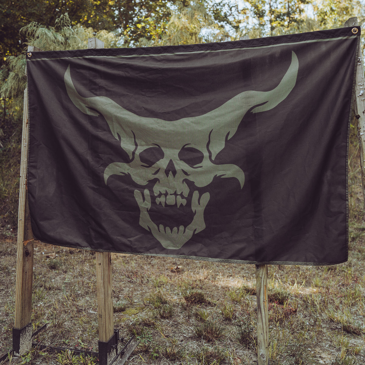 OG Demon Head Flag – Moral Decay Patchwork