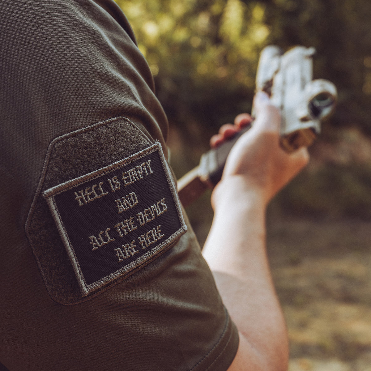 Hell is Empty Embroidered Patch – Moral Decay Patchwork