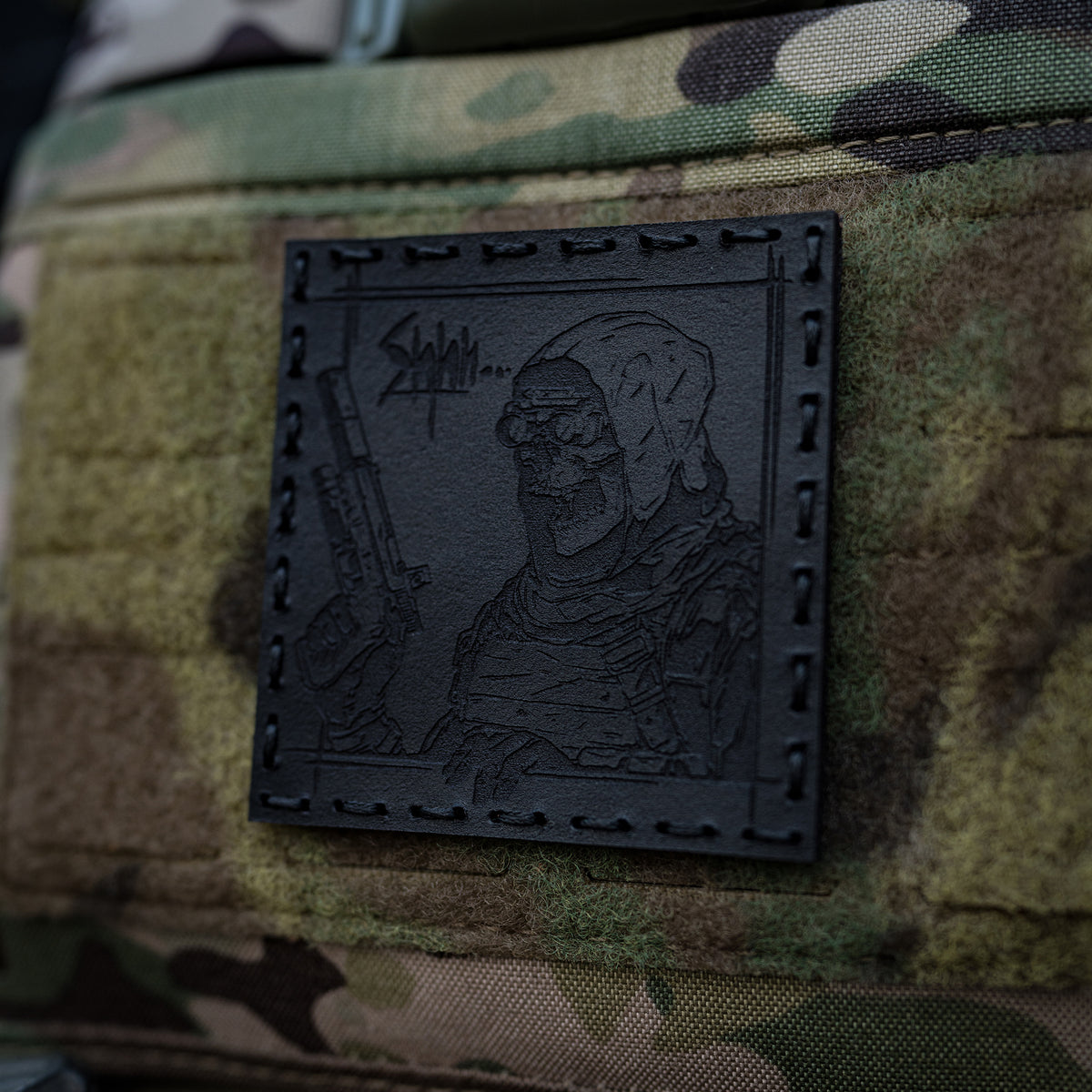 Triggerman Leather Patch – Moral Decay Patchwork