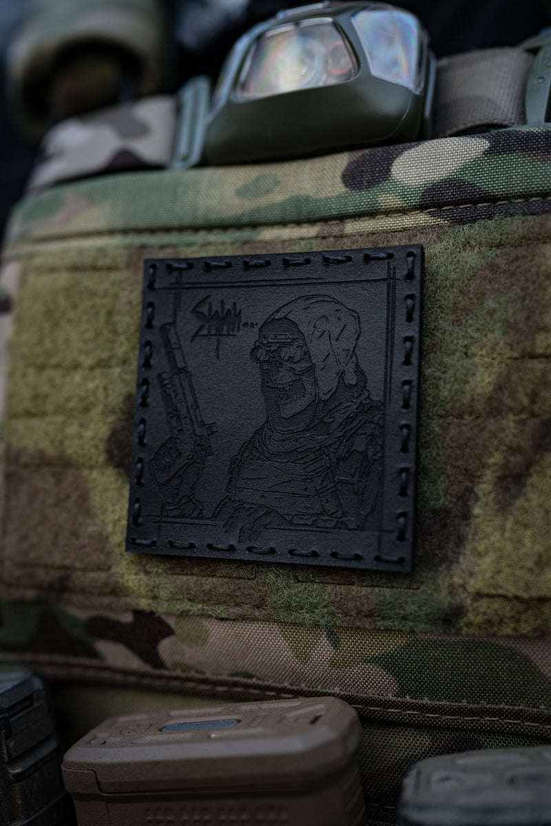 Triggerman Leather Patch – Moral Decay Patchwork