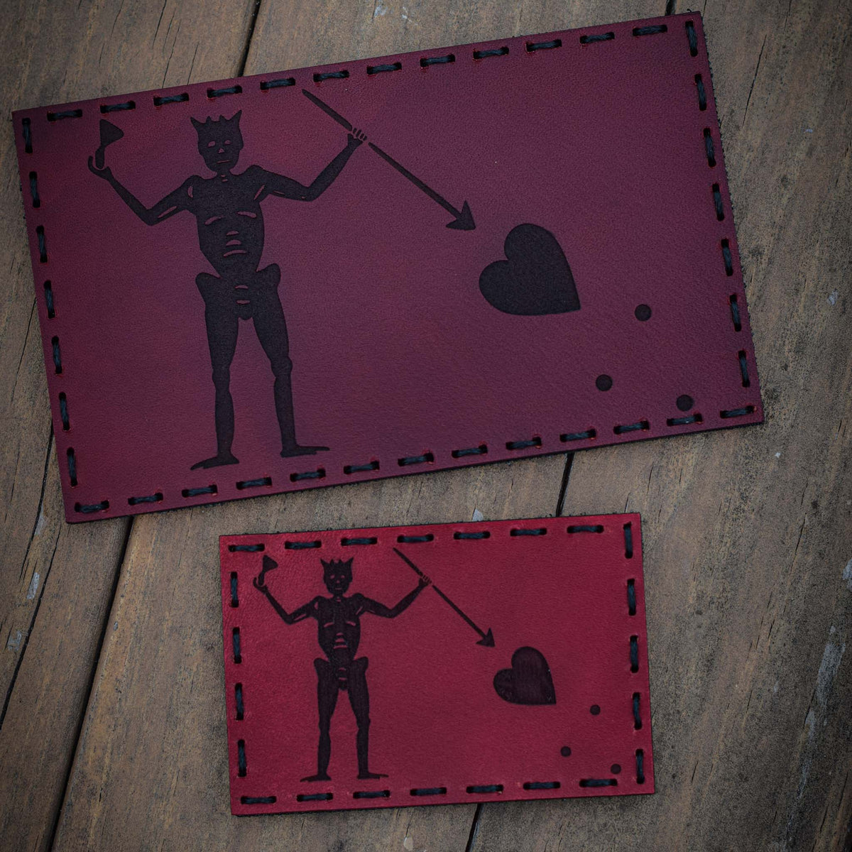 Black Beards Flag Leather Patch – Moral Decay Patchwork