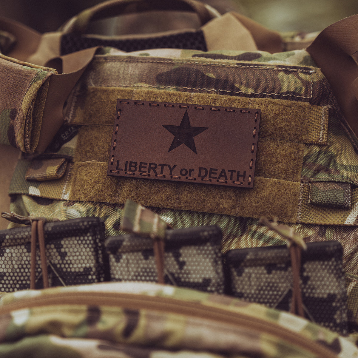 Liberty or Death Leather Patch – Moral Decay Patchwork